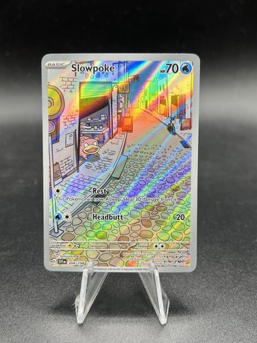 Pokemon Card Slowpoke 204/198 Illustration Rare Scarlet & Violet Base ...