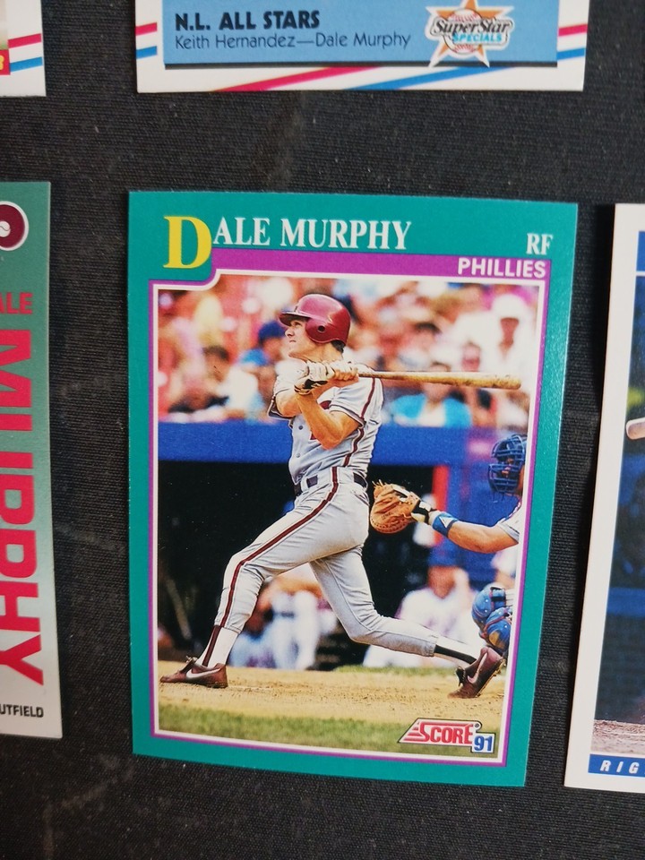 Dale Murphy Baseball Card Lot Of 17 Different. 2 Error Cards | eBay