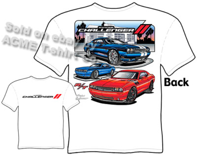 Dodge Challenger R/T T Shirt Mopar Shirts Muscle Car Apparel Automotive ...