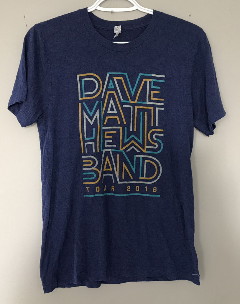 Dave Matthews Band Tour 2016 DMB Summer Tour Tshirt Tee Size Small Blue ...