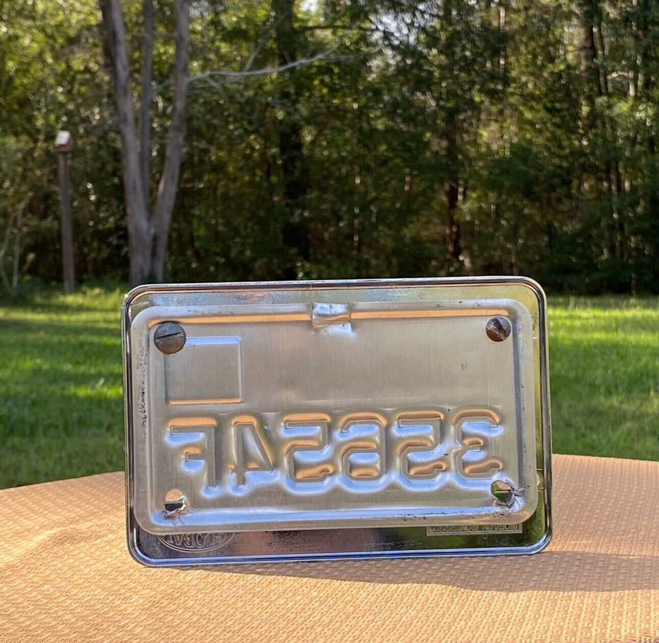 Florida Motorcycle LICENSE PLATE TAG # 35654F w/ Texas Harley Davidson ...