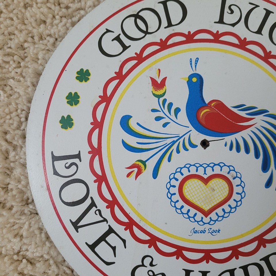 Vintage Pennsylvania Dutch Hex Sign Good Luck Home Decor | eBay