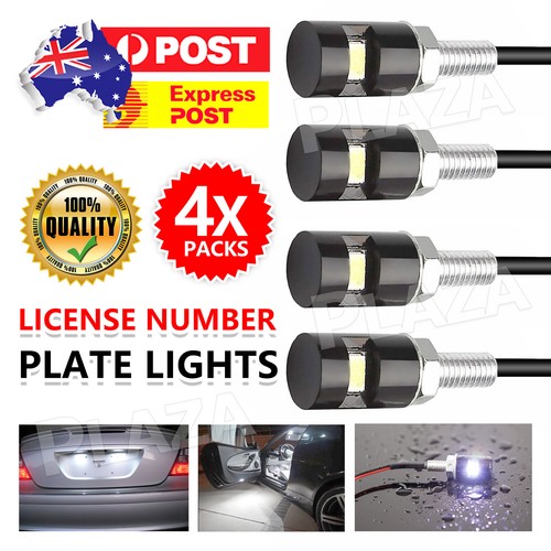 4X LED License Number Plate Light Screw Bolt Bulbs SMD For Car ...