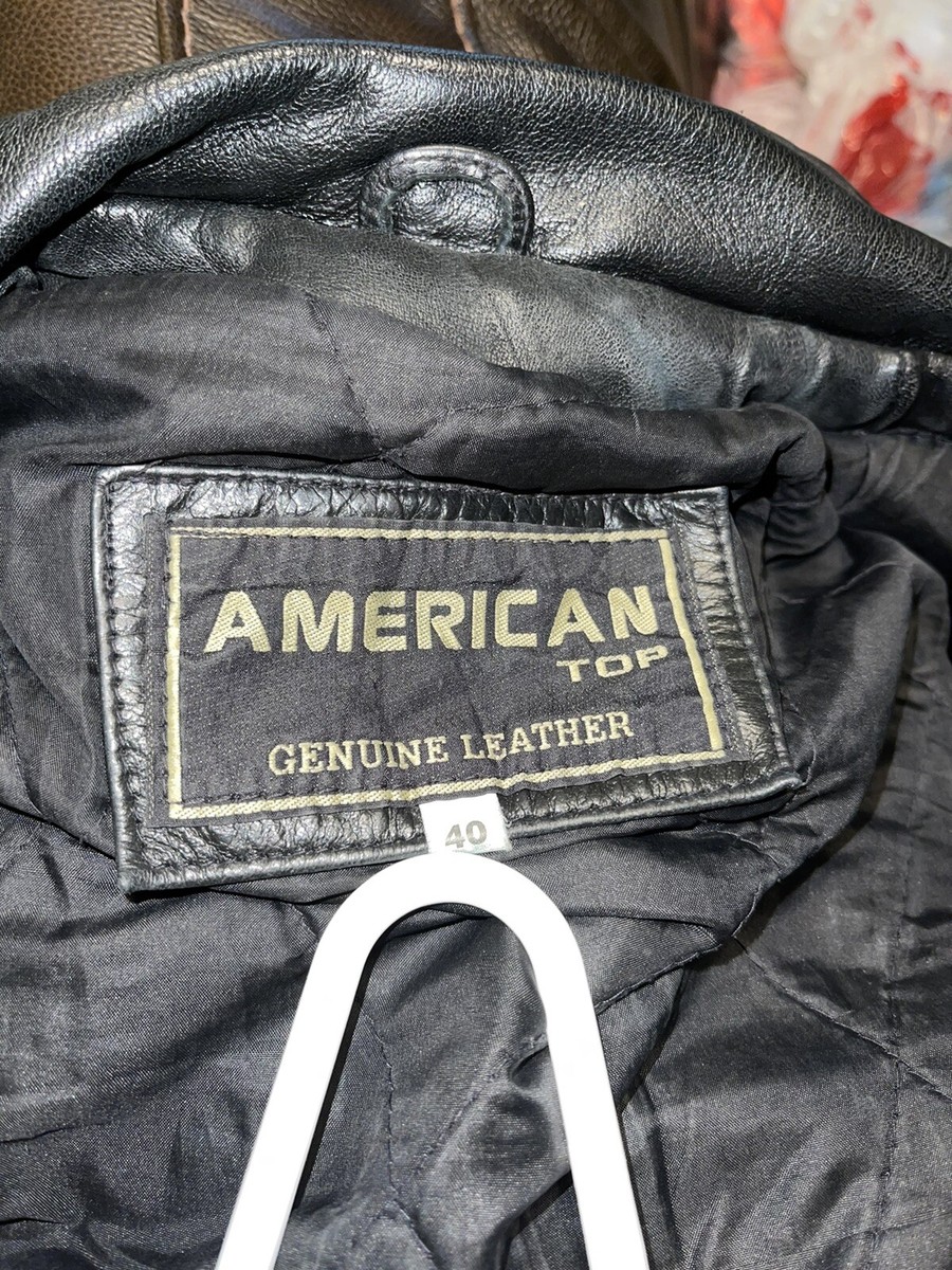 Vintage American Top Leather Motorcycle Jacket Sz 40 Biker Vintage American Top Leather Motorcycle Jacket Sz 40 Biker