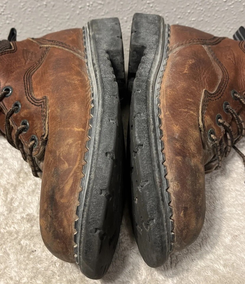 Red Wing 2326 Brown Leather Safety Work Boots USA Shoes Womens Sz 4 E2 ...