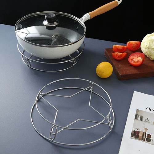 Stainless Steel Wok Stand Ring Rack BBQ Stand Insulated Pot Mats ...