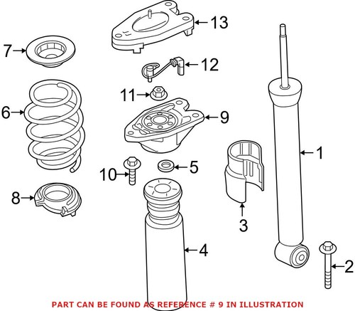 Genuine OEM Rear Suspension Shock Absorber Mount For BMW 33506867478 | eBay
