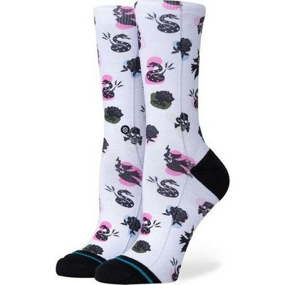 STANCE -NEW ORDER Graphic Crew Socks - Doves Snakes & Skulls Women's ...