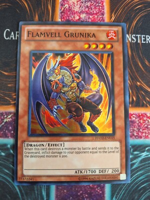 Yu-Gi-Oh! TCG Flamvell Grunika HA02-EN015 Super Rare Unlimited Near ...