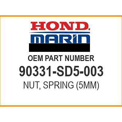 Honda NUT, SPRING (5MM) 90331-SD5-003 OEM NEW | eBay