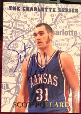Scot Pollard Kansas Jayhawks Basketball Genuine Article Rookie ...
