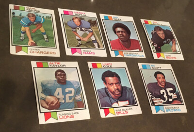 Topps Set Of 7 1973 Football Cards VG- EX | eBay
