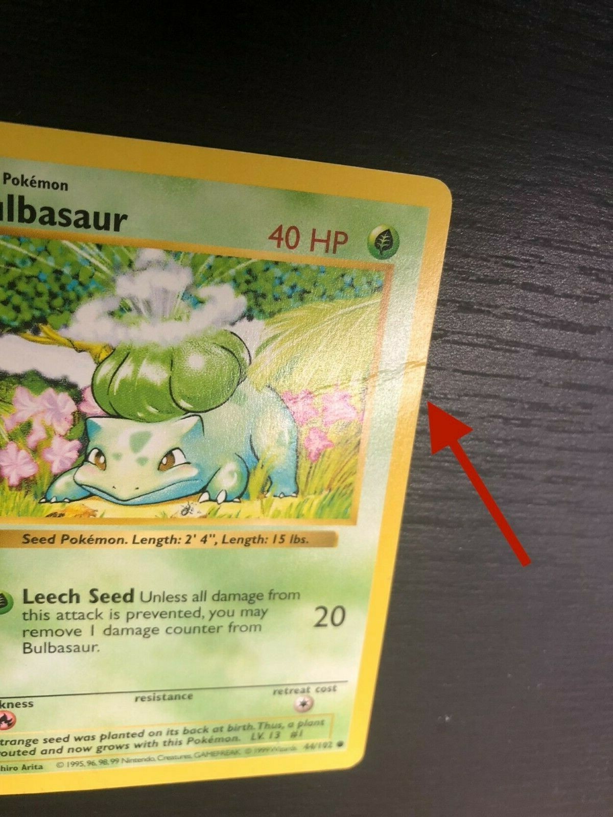 Pokemon TCG Cards SHADOWLESS Base Set Bulbasaur 44/102 *crease* | eBay ...