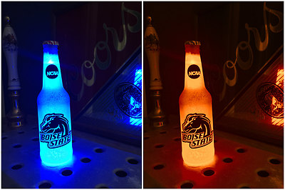 NCAA Boise State Broncos 12 oz Beer Bottle Light LED Neon March Madness ...