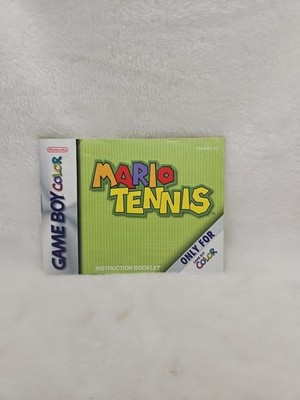 Mario Tennis Nintendo Gameboy Color Instruction Booklet Manual Only | eBay