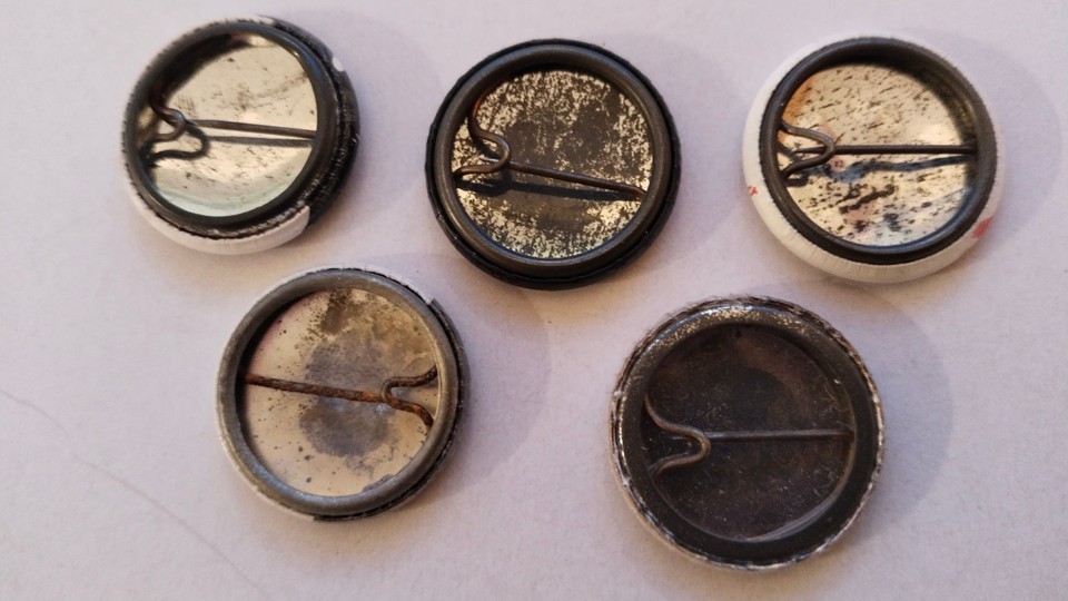 5 Rare Vintage & Original. The Jam pin badges + UK Tour badge. 70's ...