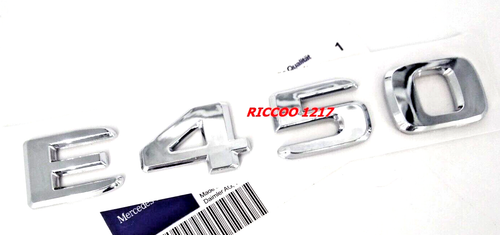 E450 badge for Mercedes Benz rear E class E350 chrome flat letters 14.5 ...