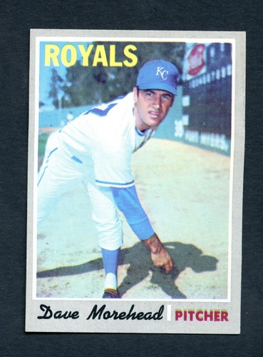 1970 Topps Baseball Card #495 Dave Morehead Royals EX-MT+ | eBay