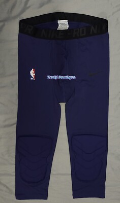 Nike Pro HYPERSTRONG NBA Team Issued Padded Compression Tights Purple ...