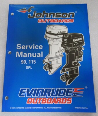 1997 OMC Evinrude Johnson Outboards "EC" 90 115 HP SPL Service Manual P ...