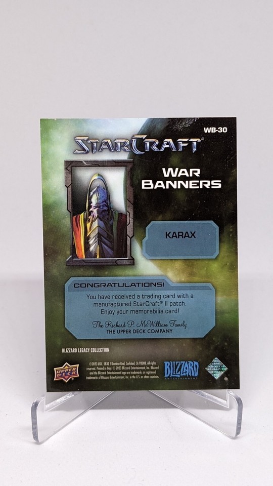 2023 Upper Deck Blizzard Legacy WB-30 Karax - Protoss Icon Patch War ...