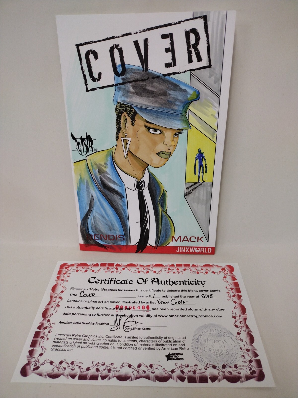 Cover (2018) #1 Blank Cover Variant DC Jinxworld Comic W Original Dave ...