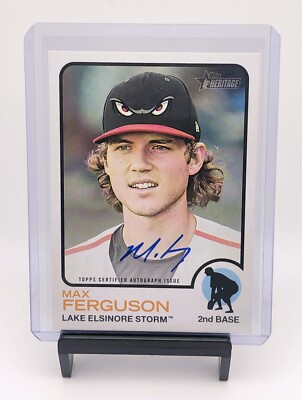 2022 Topps Heritage Minors Max Ferguson #ROA-MF Real One Autographs Red ...