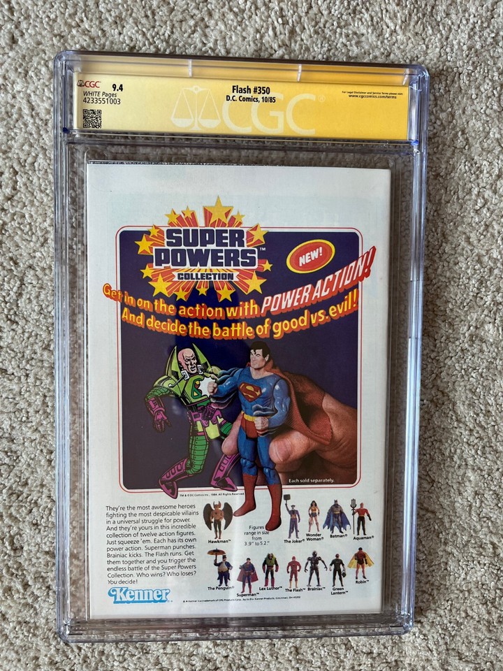 Flash #350 CGC SS 9.4 Signed by Klaus Janson Last Issue Return Iris DC ...