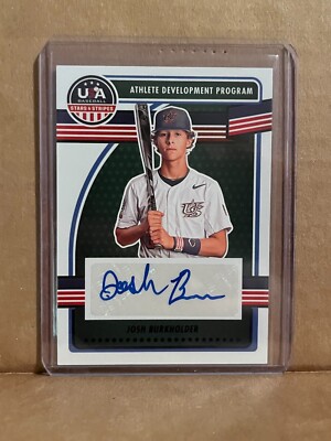 JOSH BURKHOLDER 2023 PANINI USA BASEBALL STARS & STRIPES AUTO ADPS-JB ...