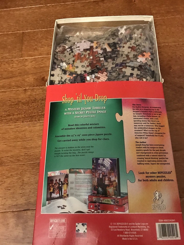 New 1995 SHOP 'TILL YOU DROP Mystery Puzzle Game - Secret Image ...