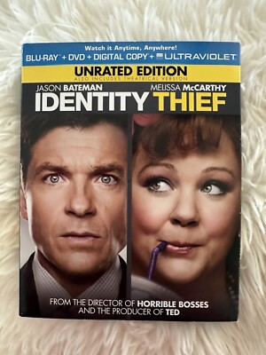 Identity Thief Blu-ray DVD Ultraviolet Jason Bateman Melissa McCarthy ...
