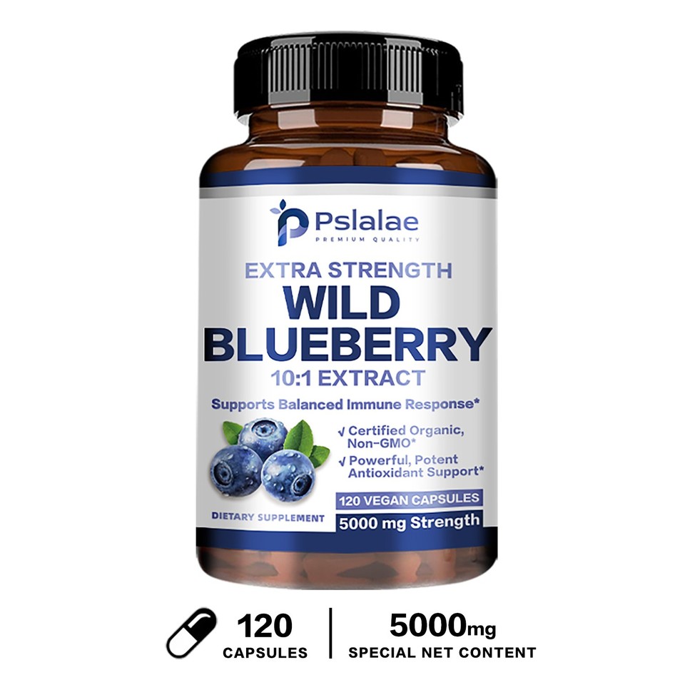 Wild Blueberry Extract Whole Fruit - Antioxidant, Anti-Aging, Brain ...