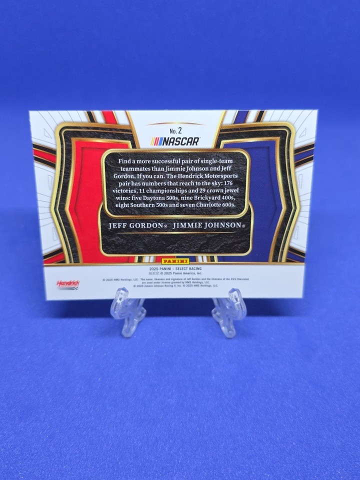 2025 Panini Select Nascar Racing Jeff Gordon , Jimmie Johnson Tandem ...
