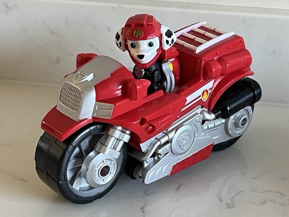 6 x Paw Patrol Pull Back Moto Pup Bikes With Wheelie Function & 6 Pup ...