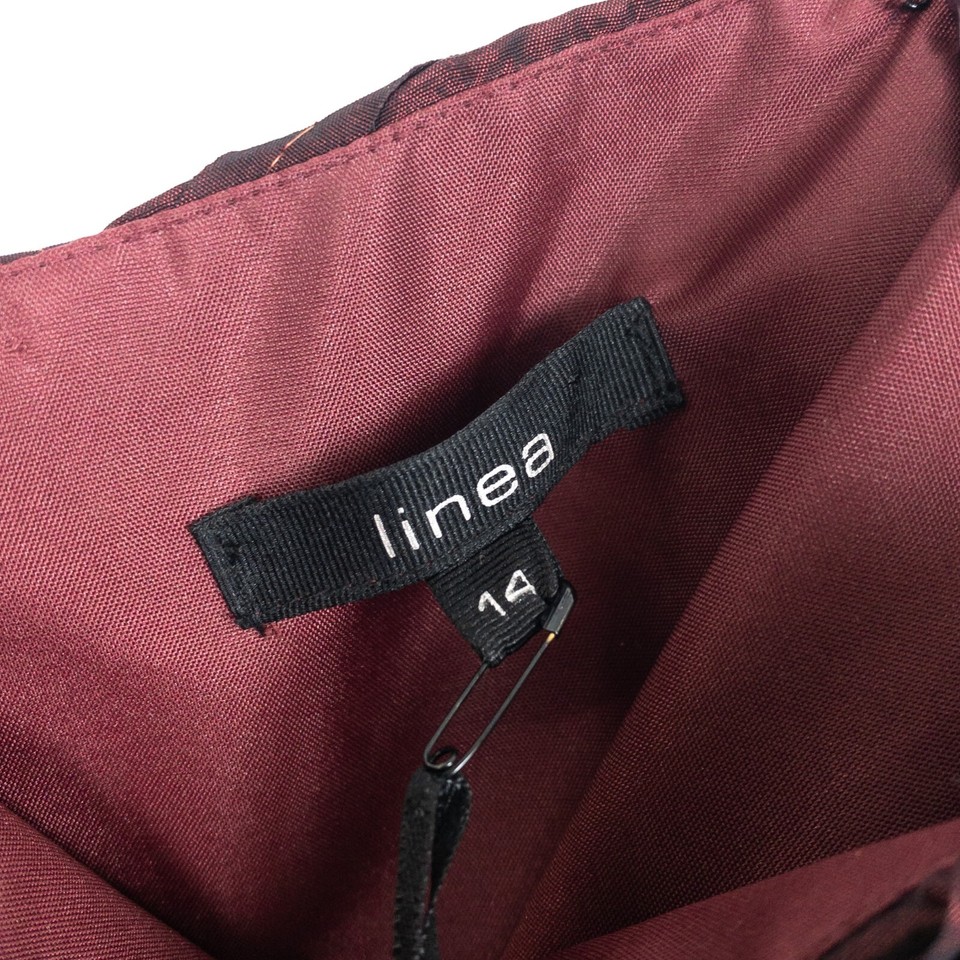 Linea Marron Black Ribbon Floral Iridescent Strapless Tullu Dress ...