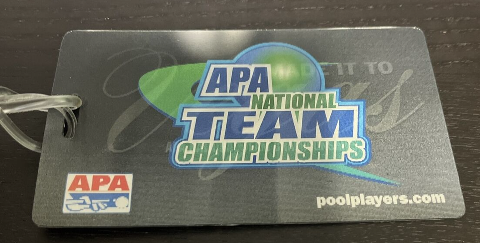 Luggage Tag - I Made It To Vegas - APA National Team Championships | eBay