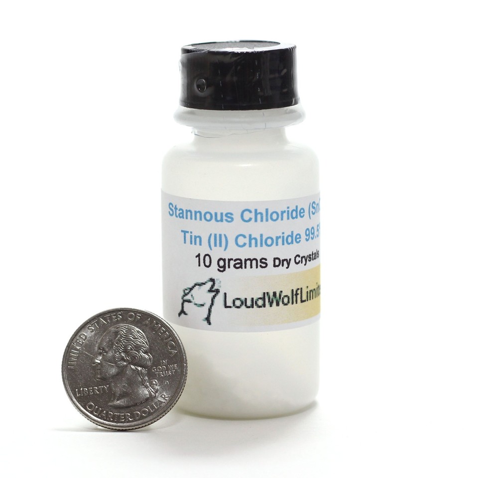 Stannous Chloride, 10g, Add Water to Mix Your Own Gold Test Solution ...