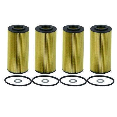 Wix Pair Set of 4 Engine Oil Filters (Cartridge Lube Metal Free Filt ...