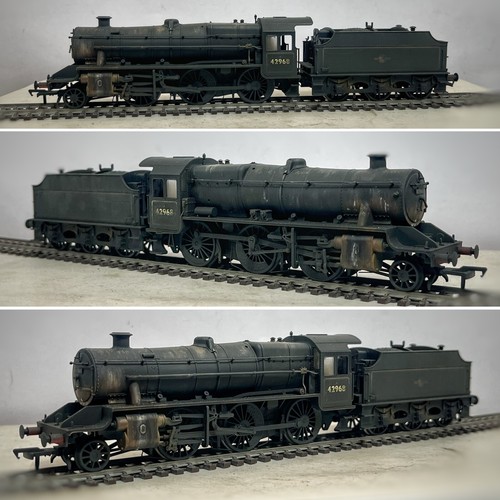 Boxed Bachmann BR Black Class 5P4F Stanier Mogul 42968 *WEATHERED LOOK ...