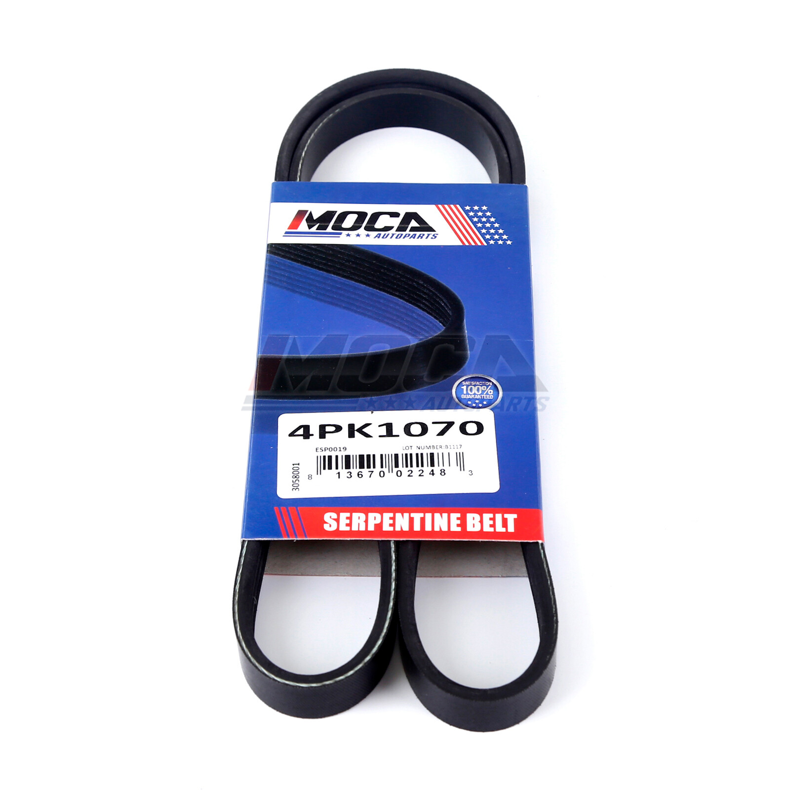 Serpentine Belt Fits 1990-2003 Chevrolet Honda Toyota 2.2-3.4L 4PK1070 ...