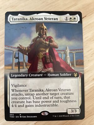 MTG Taranika, Akroan Veteran Theros Beyond Death #303 Extended Art ...