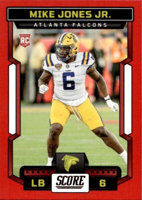 Mike Jones Jr. 2023 Score Football - Red #395 RC - Atlanta Falcons ...