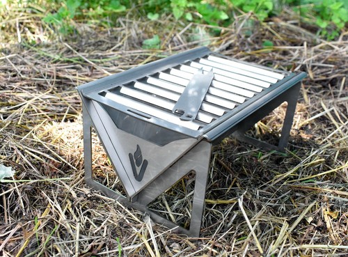 Outdoor Heating, Cooking & Eating Firepit 2019 Volcann Mini Stainless ...