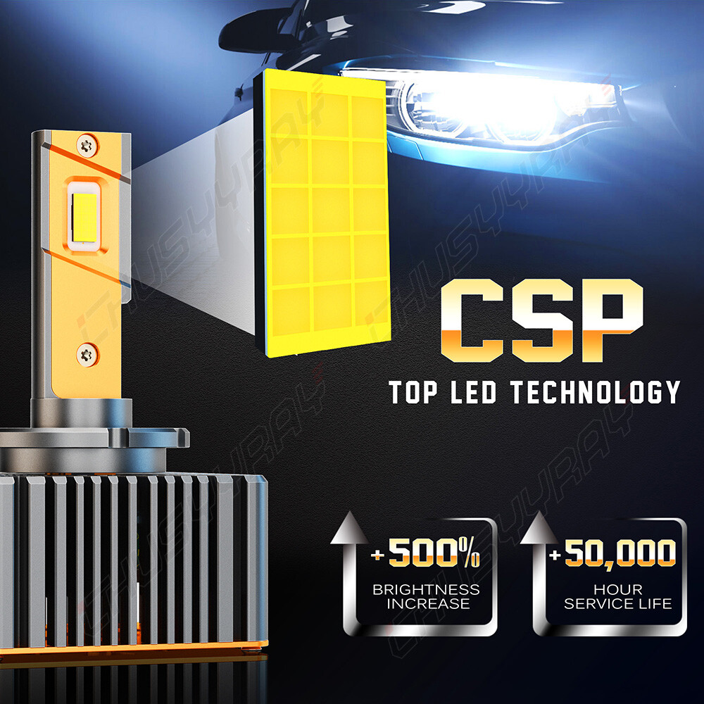 2x Led Headlight Bulbs Replace 35W D3S D3R HID Xenon Super White ...