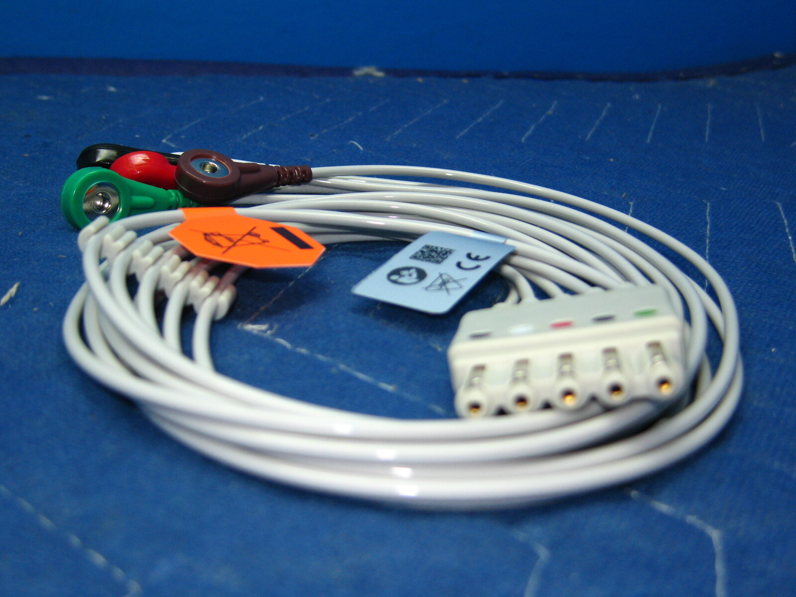 Fits Philips 5 Lead EKG ECG Snap Type lead Wire Set M1673A 989803144991 ...