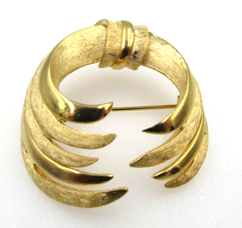 Elegant Vintage Brooch Signed PIM Joseph Piscitelli Gold Tone A3 | eBay