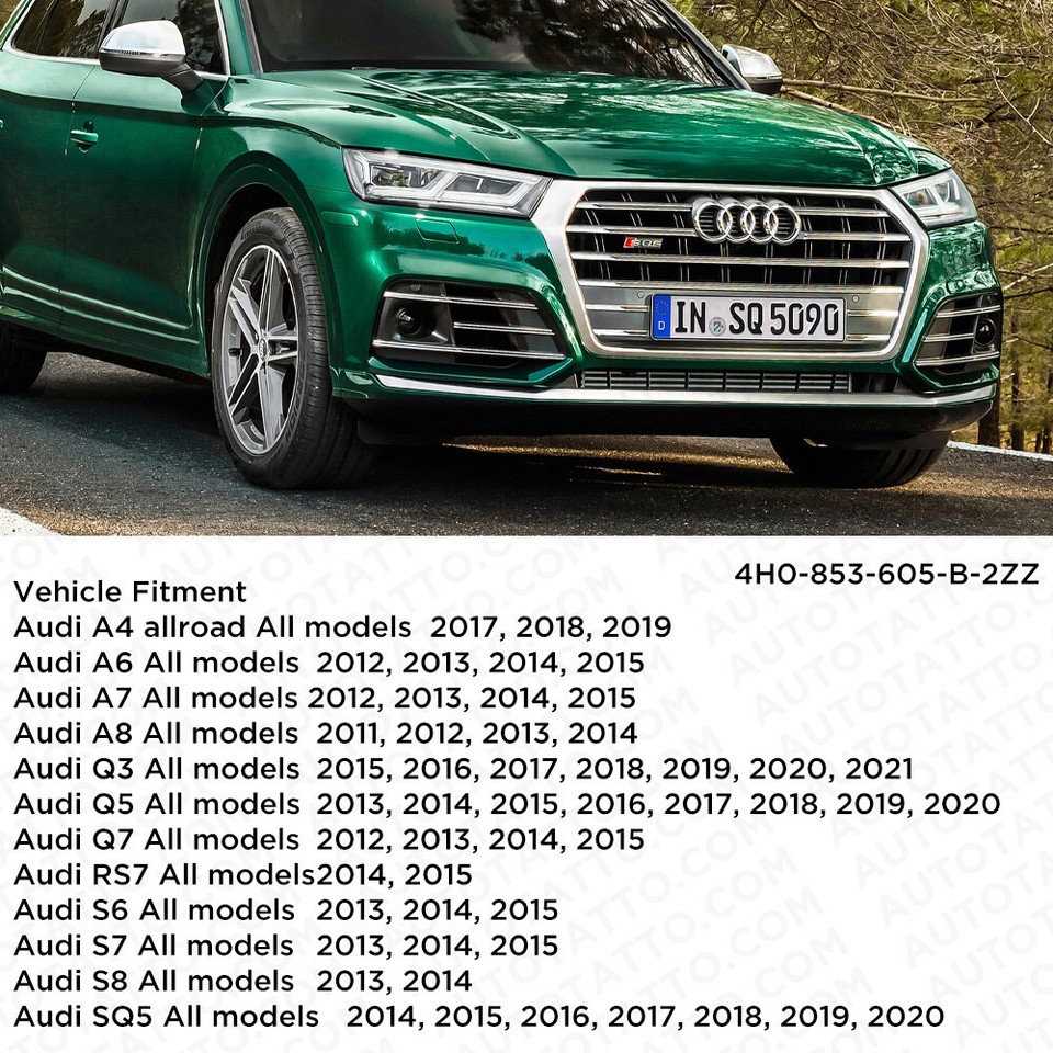 For Audi OEM Chrome Front Grille Rings Badge Logo Emblem Q3 Q5 SQ5 Q7 ...