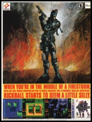 Metal Gear Solid 2000 Gameboy-print ad / mini-poster-Game room,man cave ...