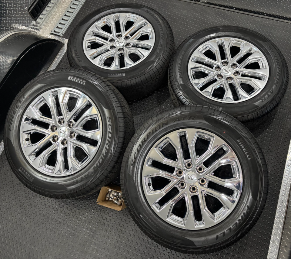 Ford F-150 King Ranch 20" Chrome Lariat OEM Wheels Tires Rims Platinum ...