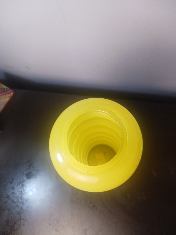 IKEA Solstrale Anna Efverlund Yellow Bubble Vase Vtg Collector Edition ...